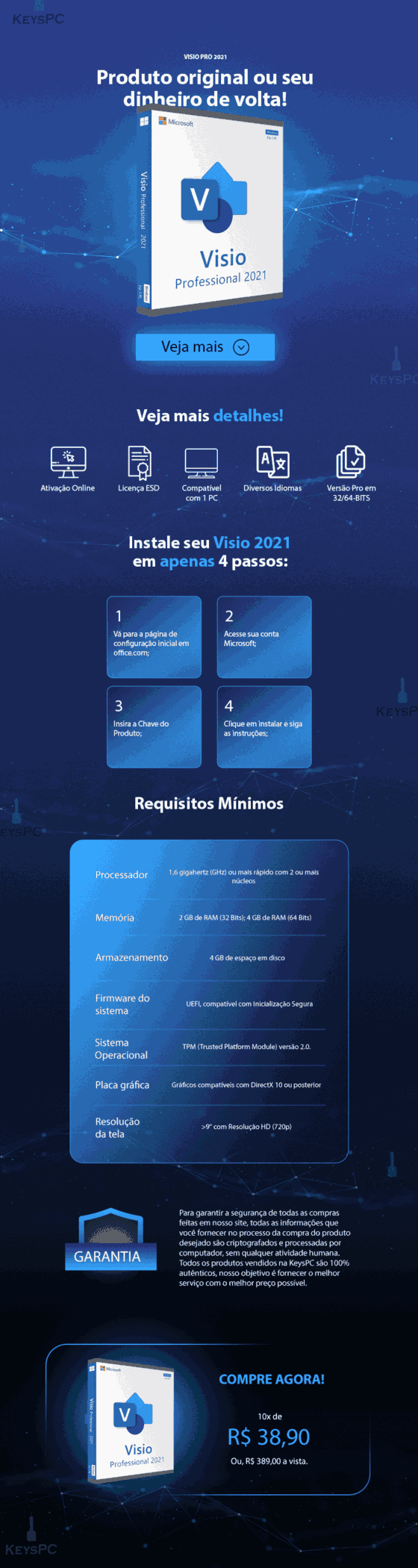 Visio 2021 Professional - Licença Vitalícia - Versão 32/64 bits + Nota ... Visio 2021 Professional - Licença Vitalícia - Versão 32/64 bits + Nota ...